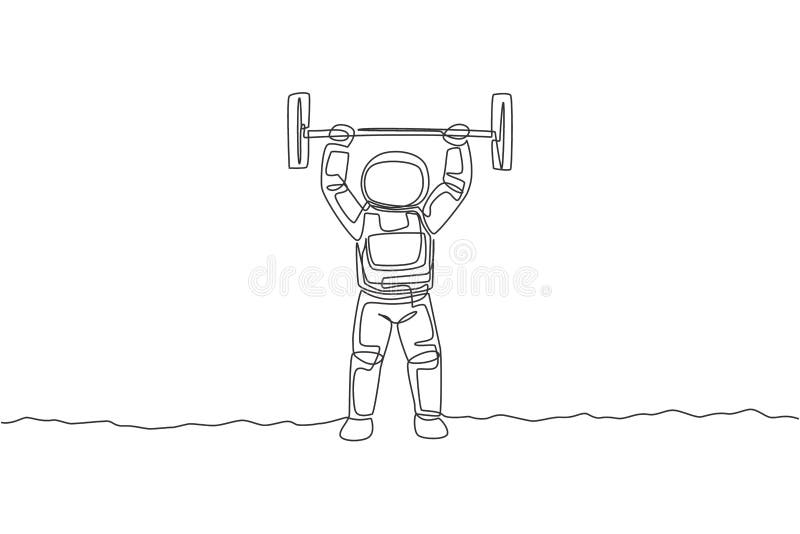 Continuous One Line Drawing Lifting Stock Illustrations – 252 ...