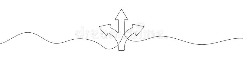 Three Arrows One Line Stock Illustrations – 89 Three Arrows One Line ...