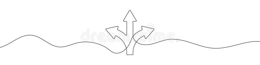 Three Arrows One Line Stock Illustrations – 84 Three Arrows One Line ...