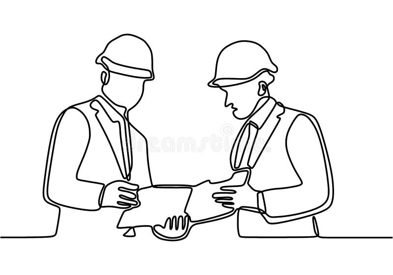 Single Line Drawing Architect Stock Illustrations – 703 Single Line ...