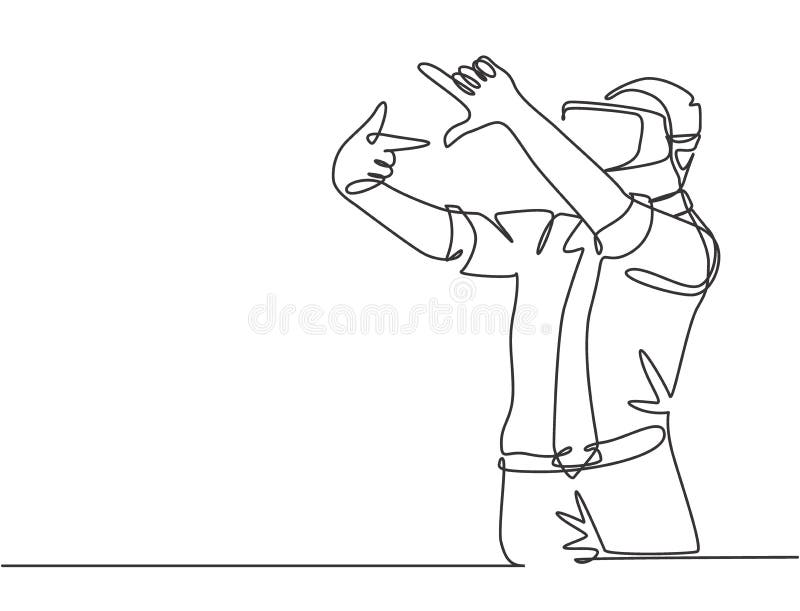 Tech Worker Continuous Line Drawing Stock Illustrations – 13 Tech ...