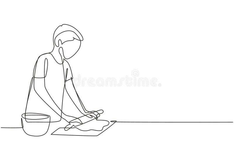 Cookie Continuous Line Drawing Stock Illustrations – 220 Cookie ...