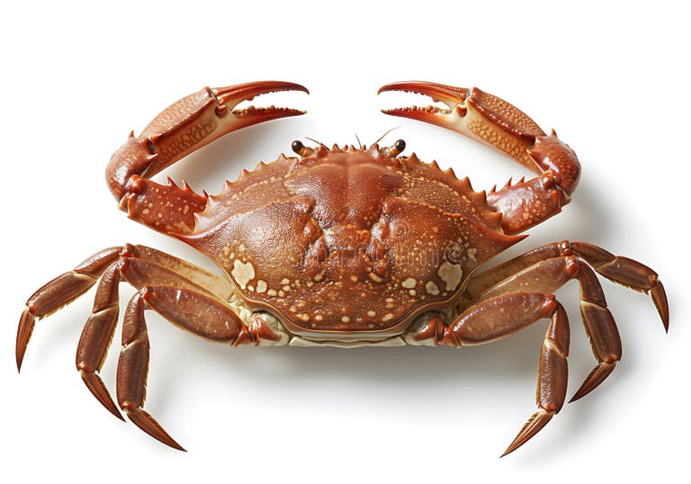 A Single Cooked Crab stock illustration. Illustration of meal - 372709925