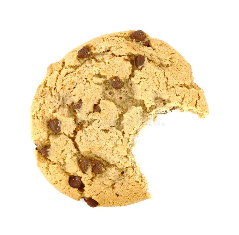 Single cookie bite stock image. Image of enriched, base - 10123523