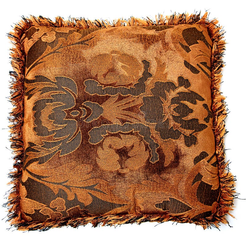 Single Couch or Sofa Cushion Over White Above Angle View Stock Photo ...