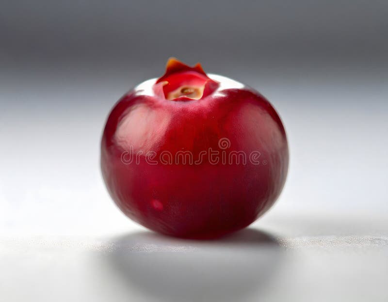 Single Cranberry Studio Shot Stock Illustration - Illustration of macro ...