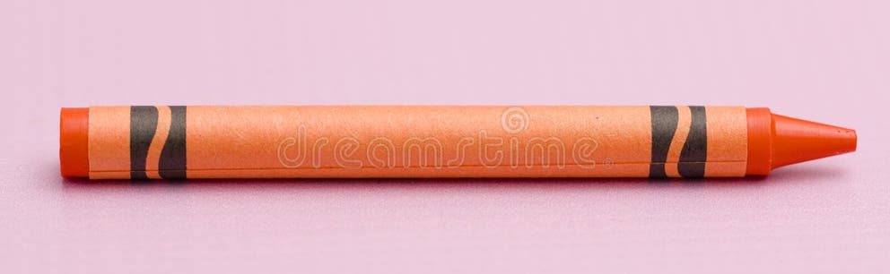 A Single Crayon stock image. Image of orange, corner - 94824055