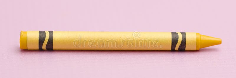Single Crayon on White Background Stock Photo - Image of hobbies ...