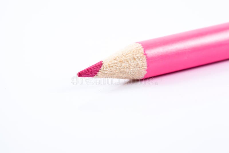 Single Crayon On White Background Stock Photo - Image of hobbies ...