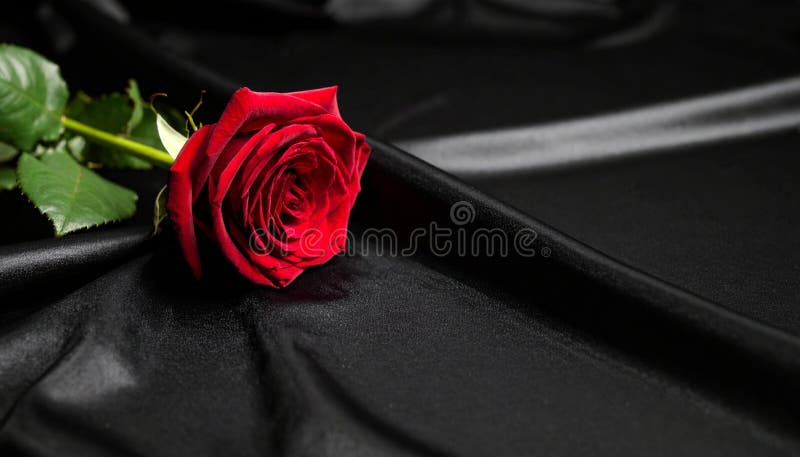 Crimson Rose in Black stock image. Image of elegance - 383971725