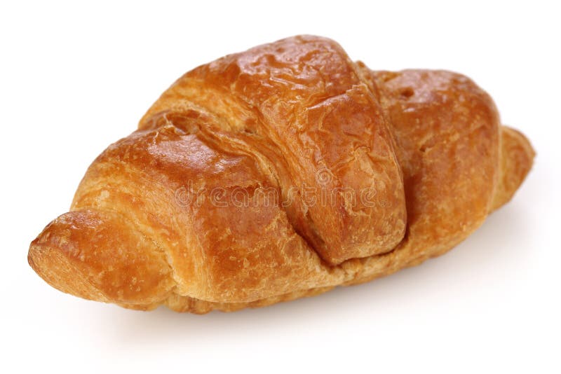 Chocolate Croissants Isolated on White Stock Image - Image of healthy ...