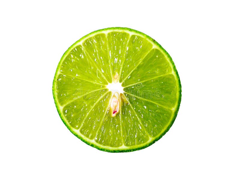 Single Cross Section Of Lime Stock Photo - Image of citrus, close: 14675466
