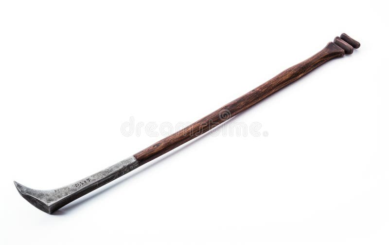 Single Crowbar Image on White Background Stock Illustration ...