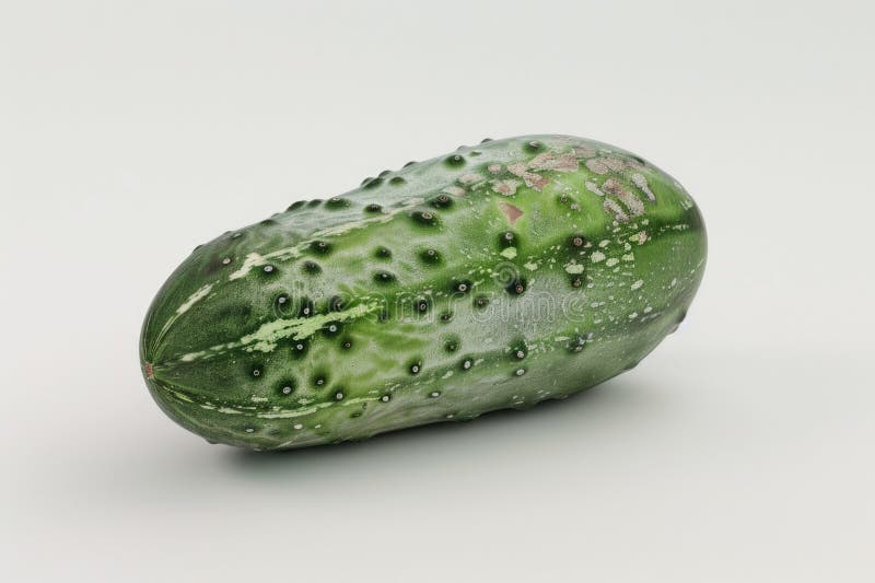 A Single Cucumber Placed on a Clean White Surface Stock Image - Image ...