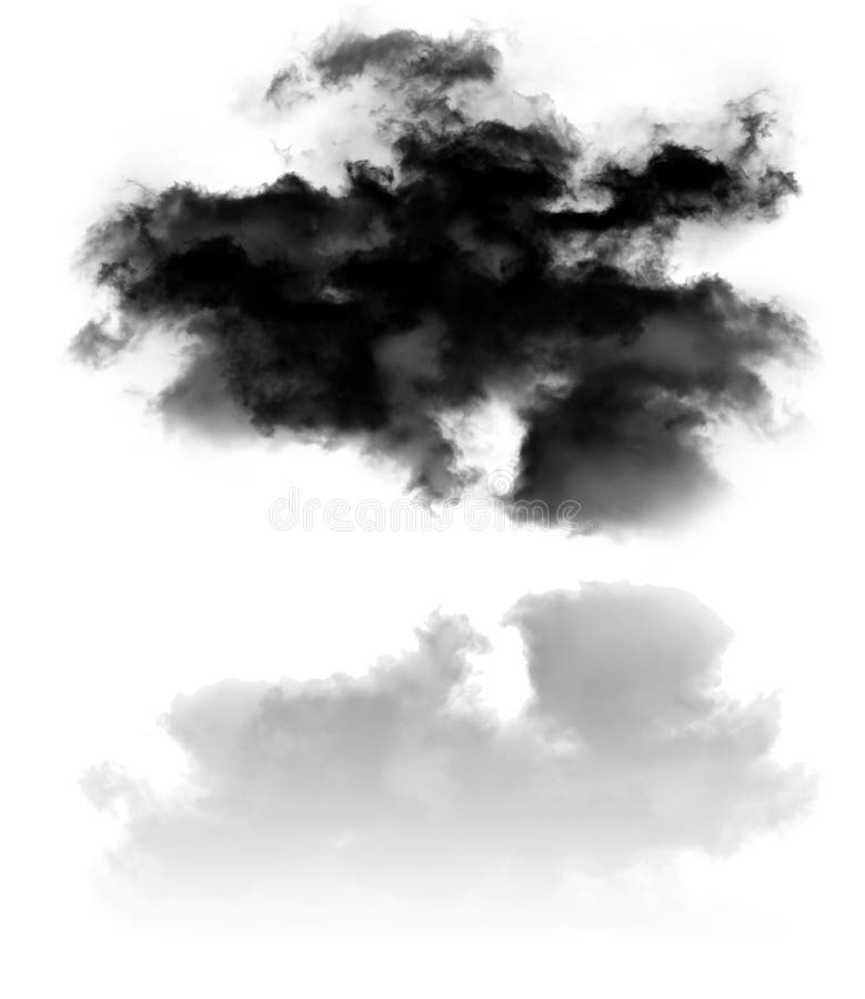 Cloud Shape Vector, Realistic Single Cloud Stock Vector - Illustration ...