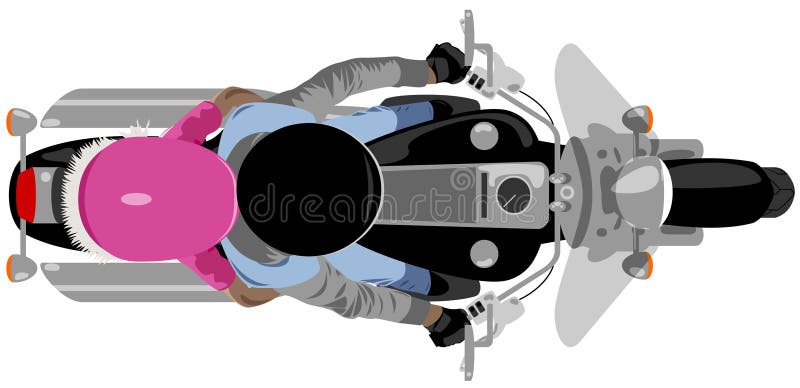 Chopper Motorcycle Rider Top View Stock Illustrations – 47 Chopper ...