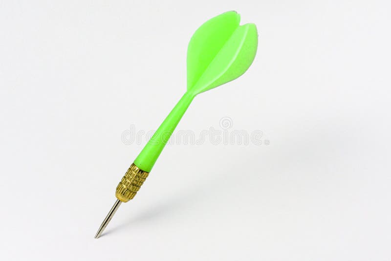 Single Dart Isolated on a White Background Stock Image - Image of goal ...