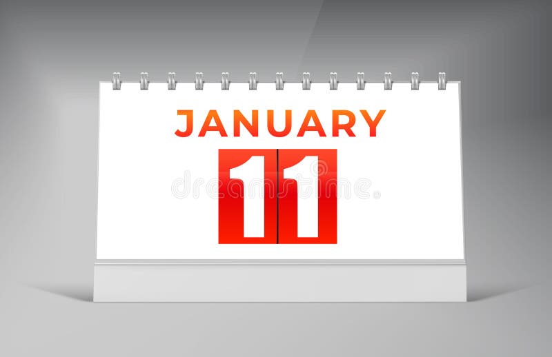 Single Date Calendar Design Stock Vector - Illustration of days ...