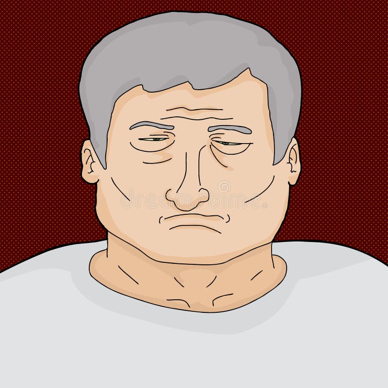 Sad, Exhausted, Miserable Office Boy, Girl Vector. Standing with ...