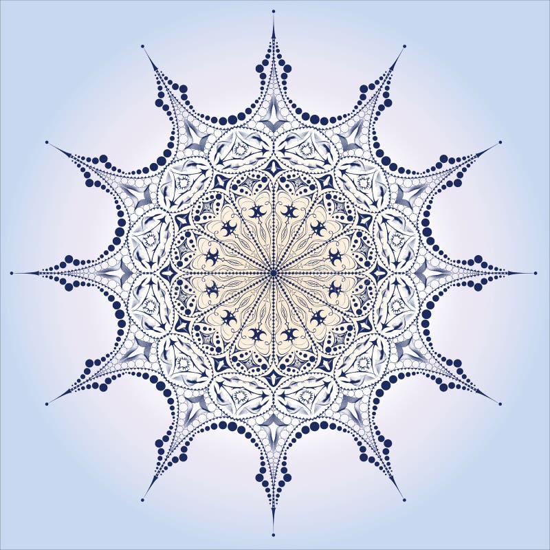 Single detailed snowflake stock vector. Illustration of elegant - 11212313