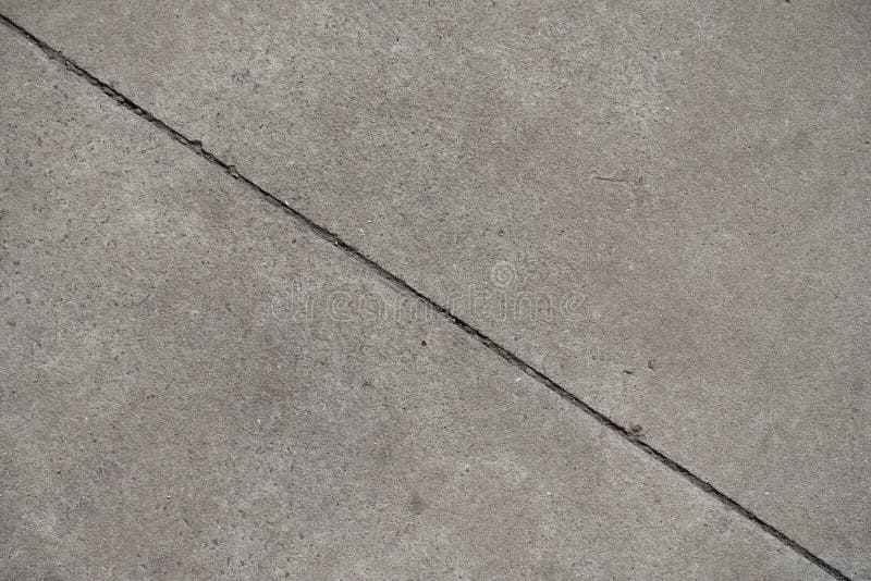 Single Diagonal Joint between Two Gray Concrete Slabs Stock Photo ...