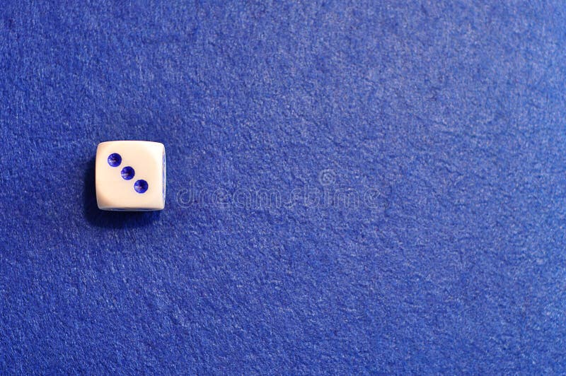 A Single Dice with the Number Three Stock Image - Image of risk ...