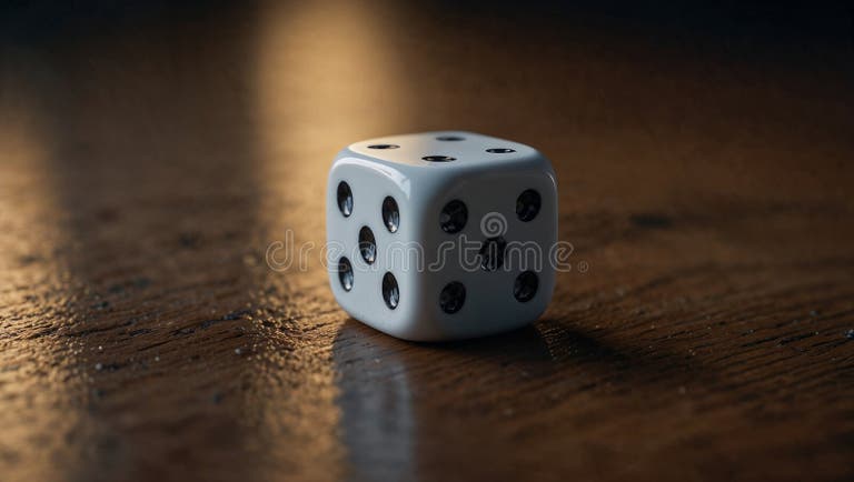 A Single Die Showing Same Number on Different Sides, Symbolizing Luck ...