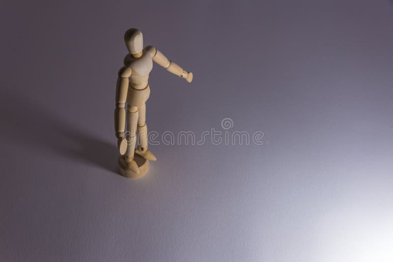A Single Doll Man Stand Alone in Loneliness Stock Image - Image of ...