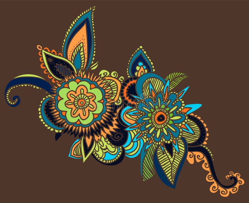 Single doodle 2 stock vector. Illustration of design - 57957983