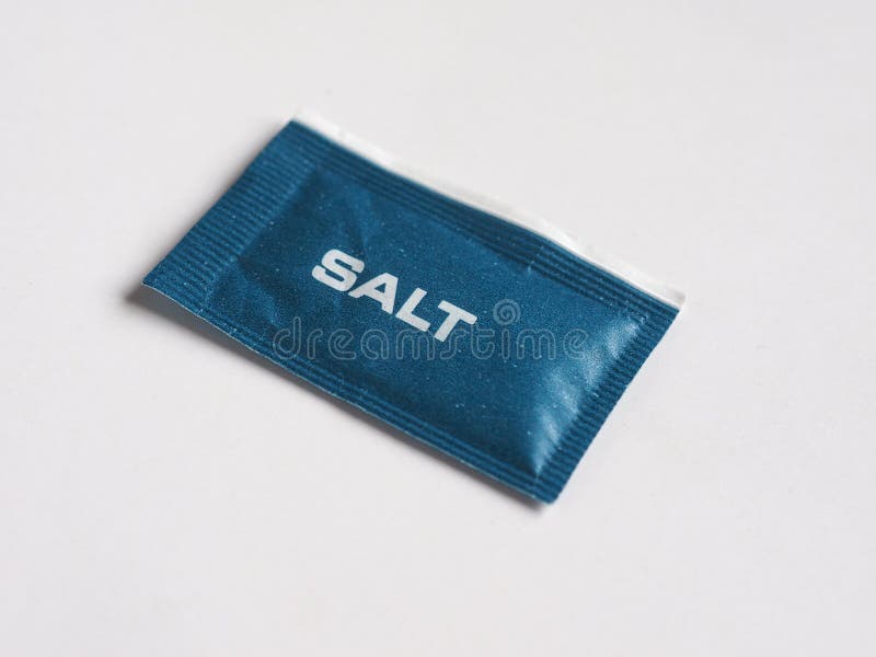 Single dose salt sachet stock image. Image of sachet - 269940995