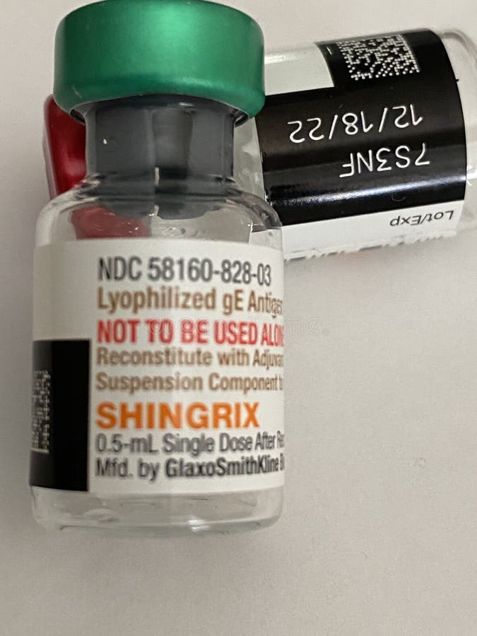 A Single Doze Vial of the Shingrix Vaccine Editorial Photography ...