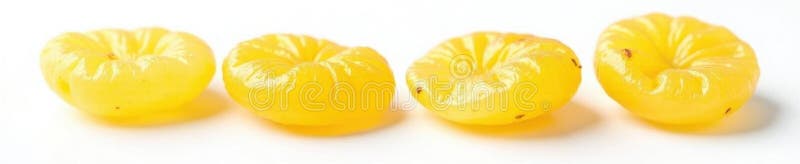 Single Dried Yellow Raisin, Wrinkled Texture, White Backdrop, Baking ...