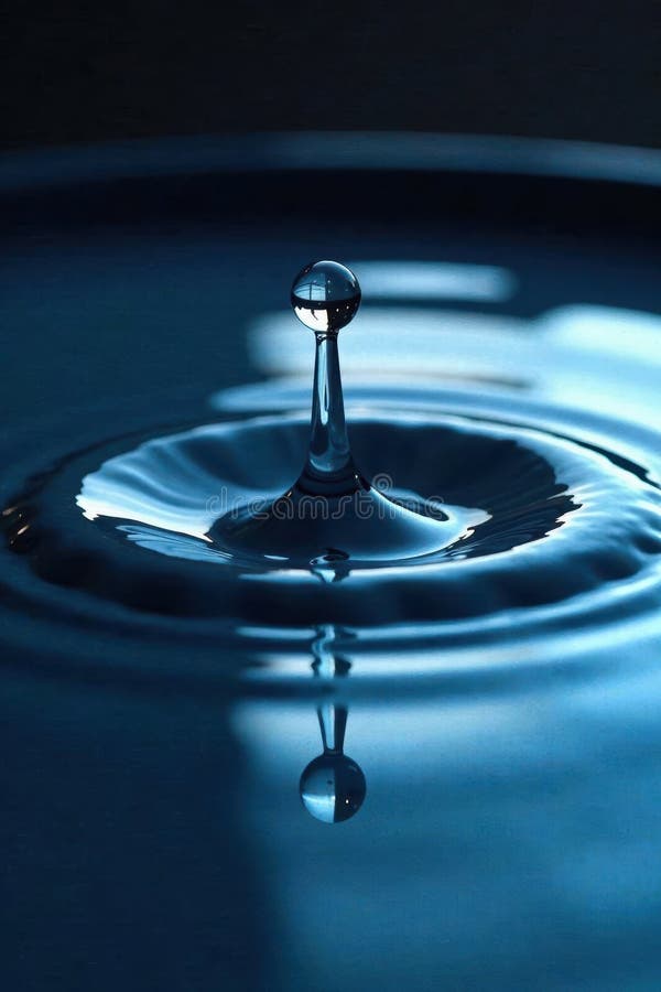 A Single Drop Creates Widening Circular Waves, Circular Motion, Zen ...