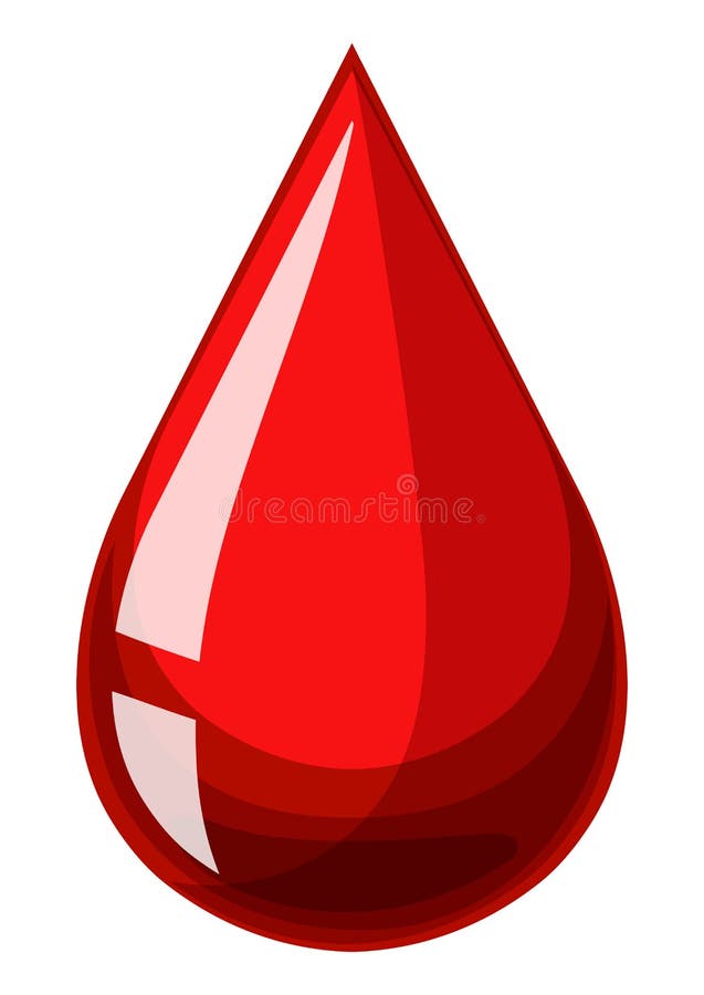 Single Red Blood Cell stock illustration. Illustration of bleeding ...