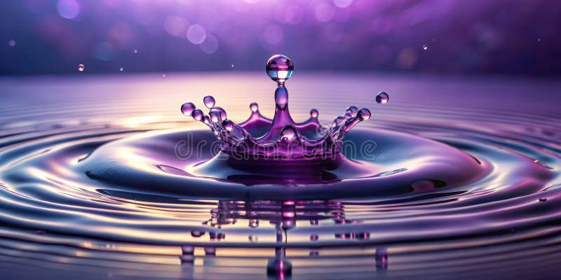 A Single Drop of Liquid Creates a Stunning Crown-shaped Splash on a ...