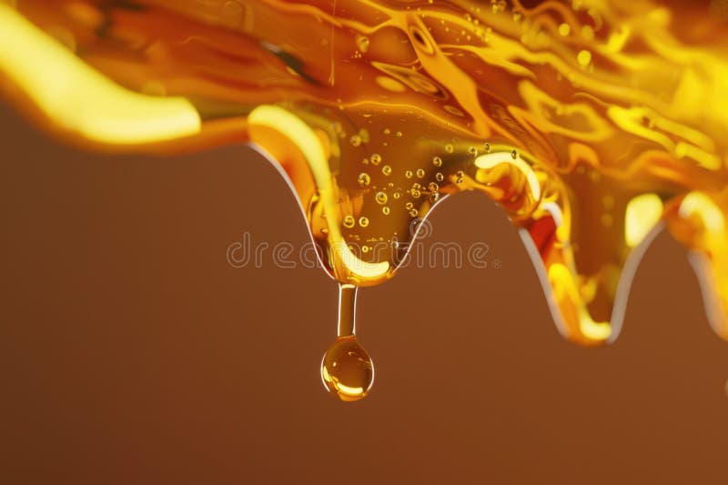A Single Drop of Liquid Dripping Down. Can Be Used for Scientific or ...