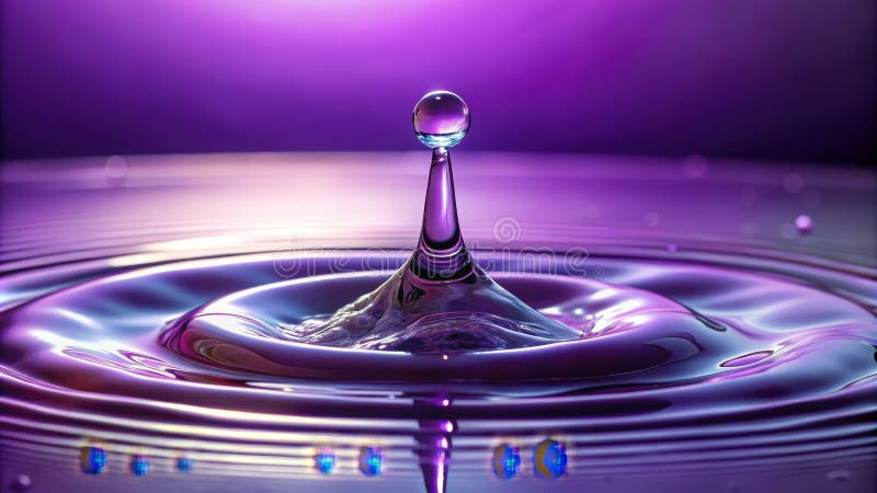 A Single Drop of Liquid Impacts a Surface, Creating Mesmerizing ...