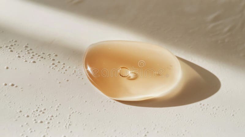A Single Drop of Oil on a White Surface with Sunlight Stock ...