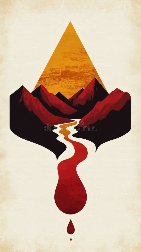 A Single Drop is Shown Falling from a Circle that Has Wavy Layers ...