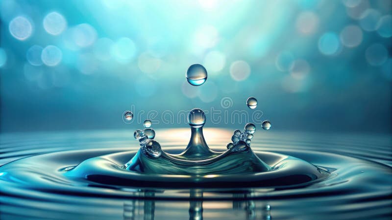A Single Drop of Water Creates a Mesmerizing Crown-shaped Splash upon ...