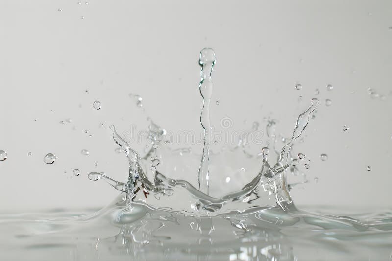 Single Drop of Water Hits the Surface of the Water Creating Spray Stock ... Single Drop of Water Hits the Surface of the Water Creating Spray Stock ...