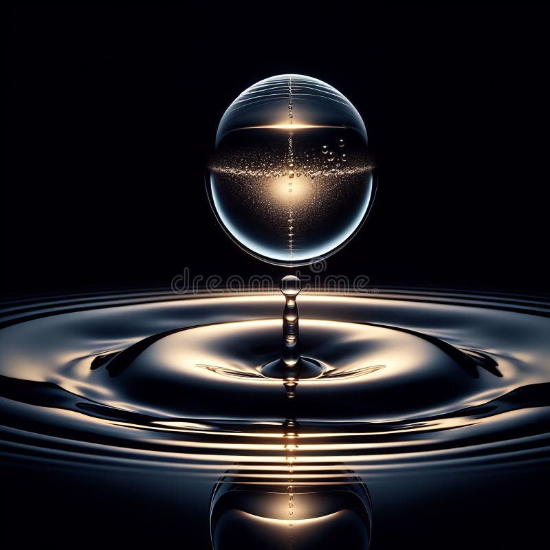 A Single Drop of Water Suspended in Mid Air, Photo V Stock Illustration ... A Single Drop of Water Suspended in Mid Air, Photo V Stock Illustration ...