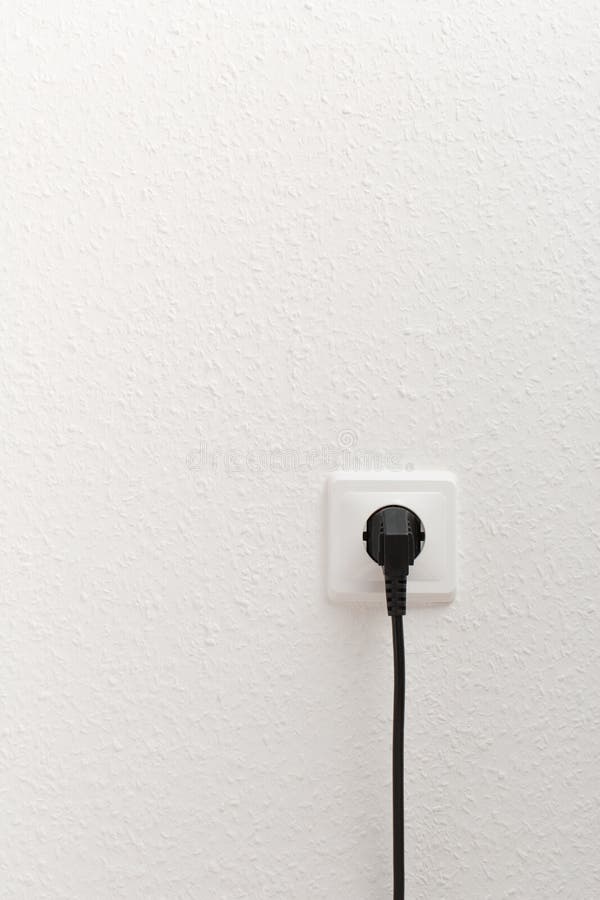Single Electric Socket with Plug Stock Image - Image of efficiency ...