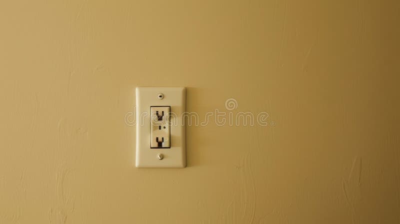 A Single Electrical Outlet. AI Generated Stock Image - Image of ...