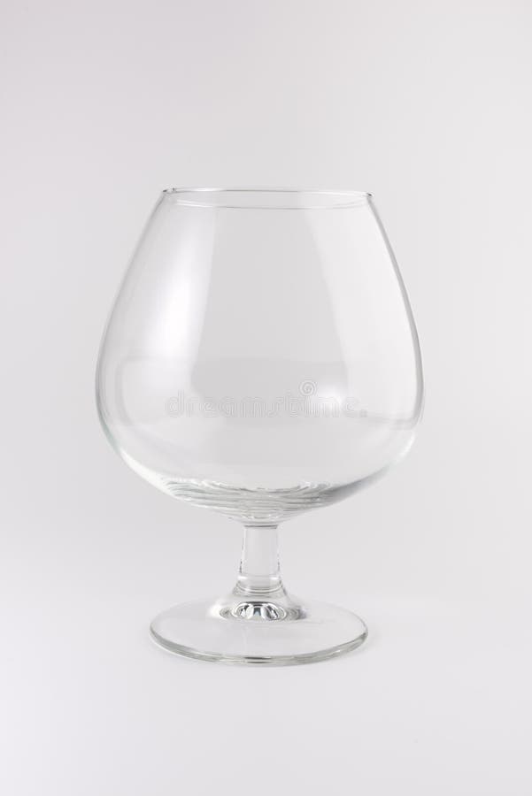 Single empty brandy glass stock photo. Image of container - 137149692