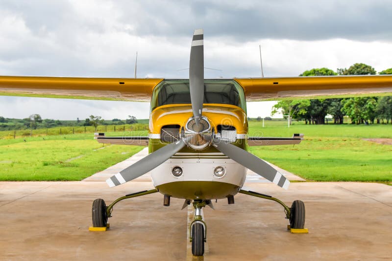 Single engine plane stock image. Image of airline, centurion - 285407953