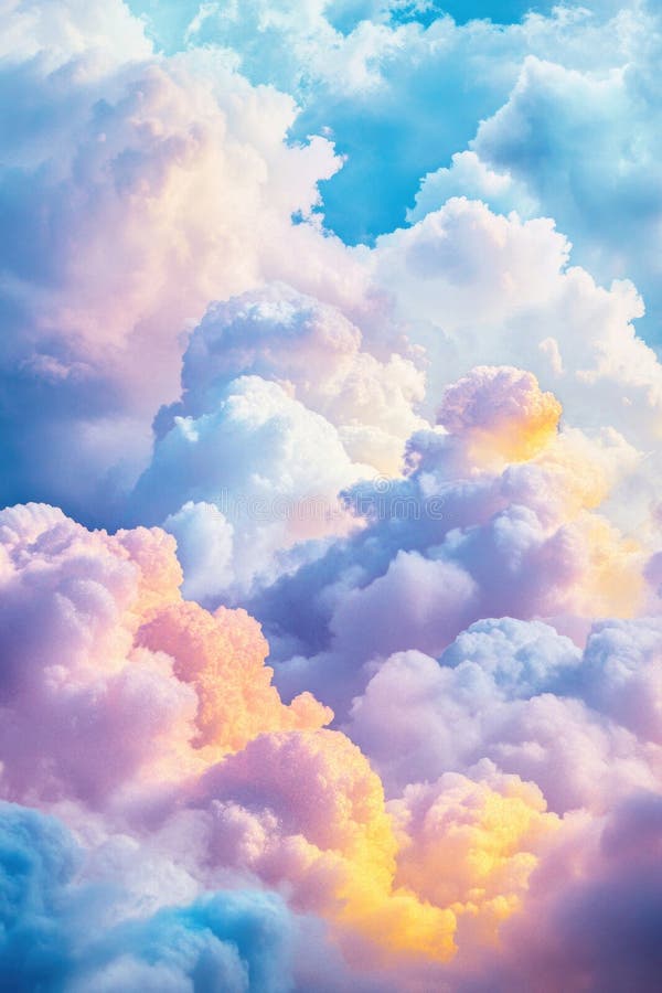 A Single-engine Plane Soaring Above the Clouds on a Sunny Day Stock ...