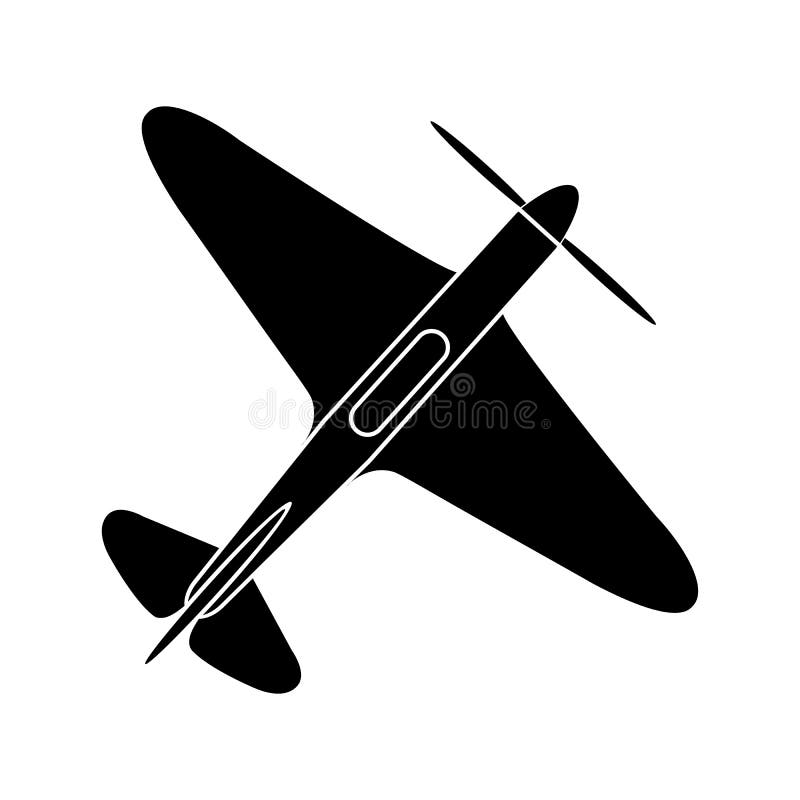 Silhouette Single Engine Plane Stock Illustrations – 290 Silhouette ...