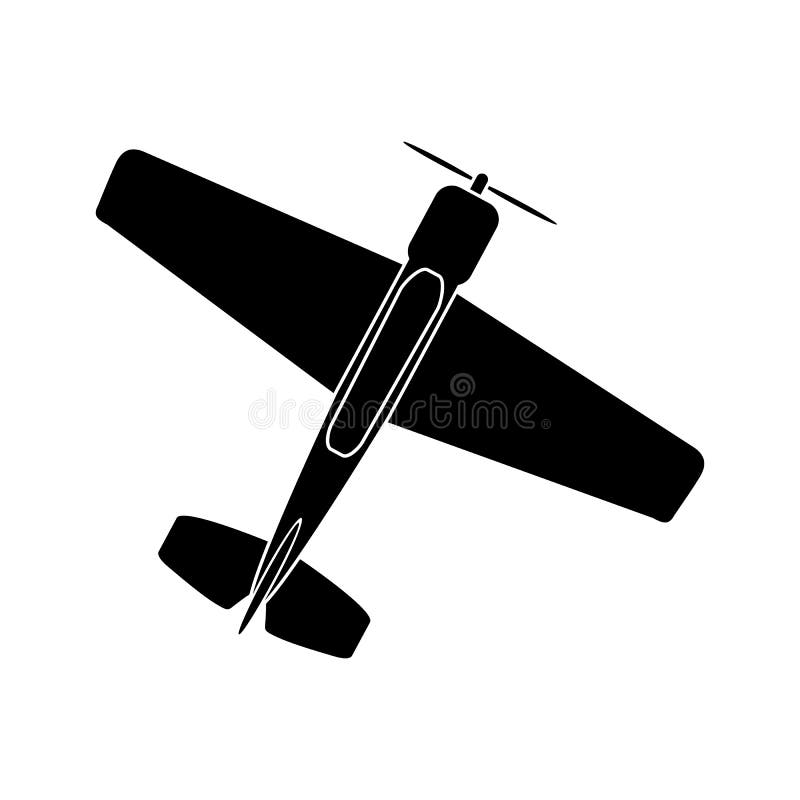 Silhouette Single Engine Plane Stock Illustrations – 290 Silhouette ...