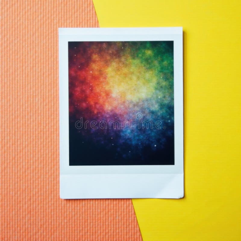 Single, Exposed Instant Film Frame, Colorful Image , Image, Object ...